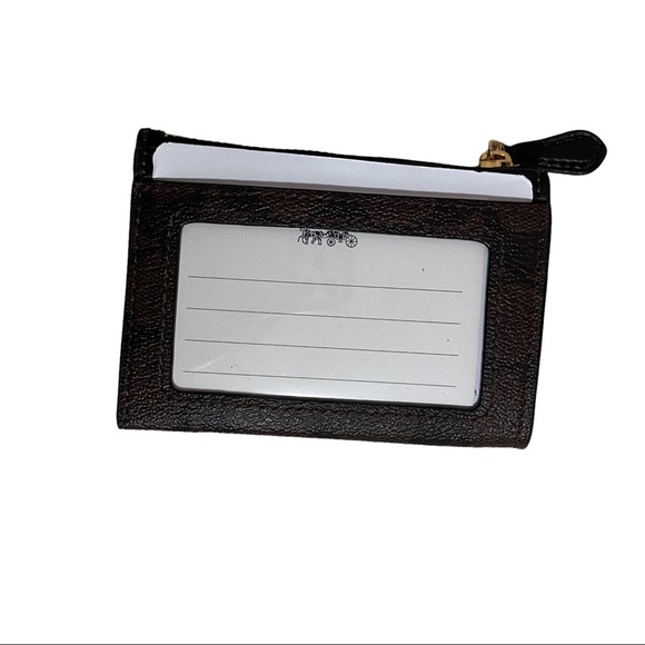 Coach | Accessories | New Coach Mini Skinny Id Case In Signature Canvas ...